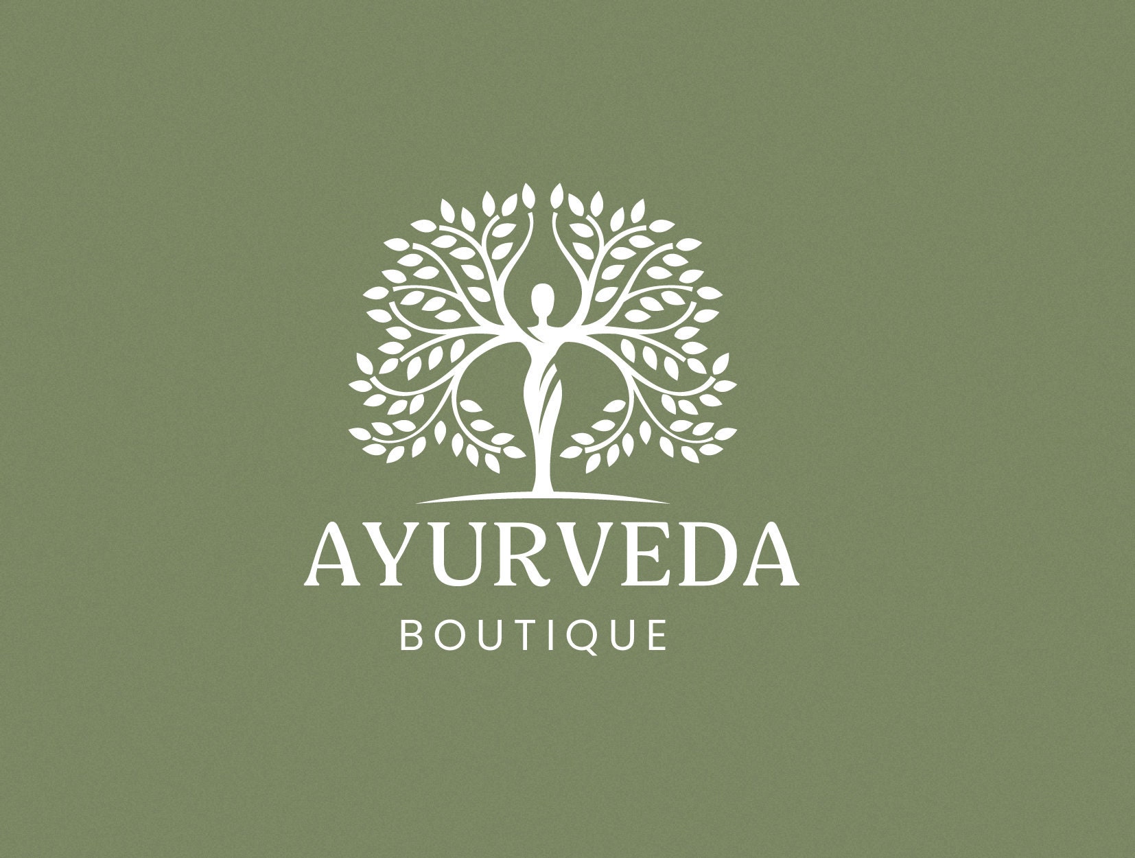 Ayurveda Logo, Organic Logo, Tree of Life Logo - Etsy
