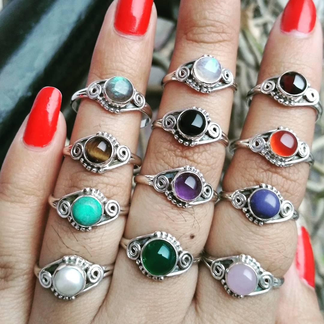 Assorted Set of Artisan Silver Rings in Bulk | Wholesale Lot of ...