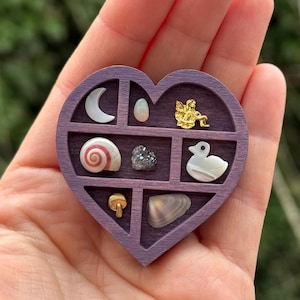 Heart - Mini Curio Shelf - Etsy