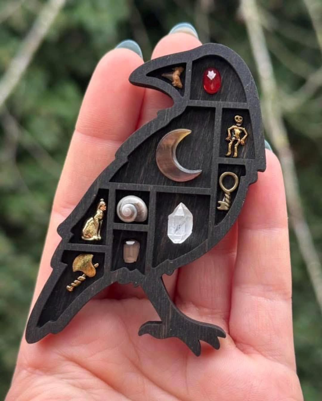 Crow - Mini Curio Shelf - Etsy