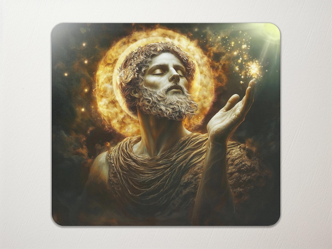 Whisper of Helios Mousepad 9x8 - Ancient Pantheon Fantasy Illustration ...