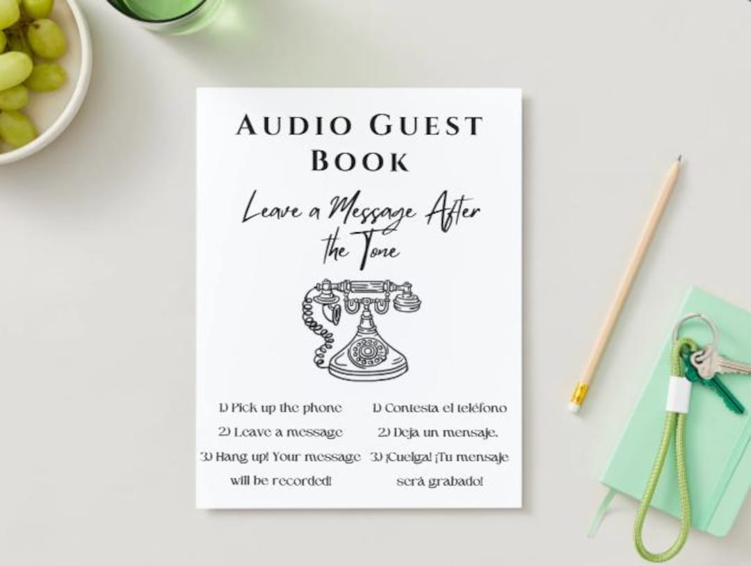 Audio Guest Book Sign - Etsy