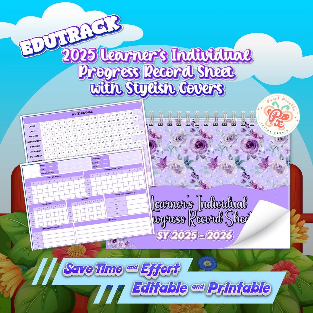 Edutrack: 2025 Learner's Individual Progress Record Sheet With Covers ...