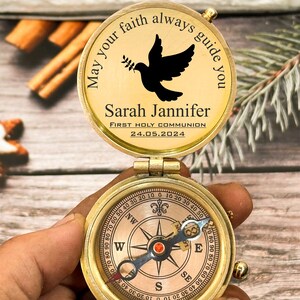 Personalized COMPASS Custom Engraved Groomsmen Gifts for Him Dad ...