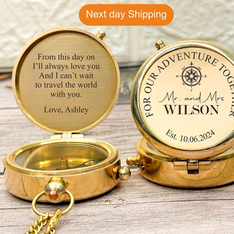 Personalized Compass - Etsy