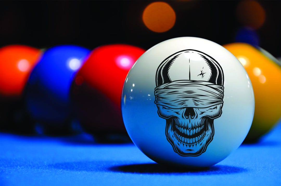 Skull Engraved Cue Ball ~ Your Actual Handwriting Personalized Cue Ball ...