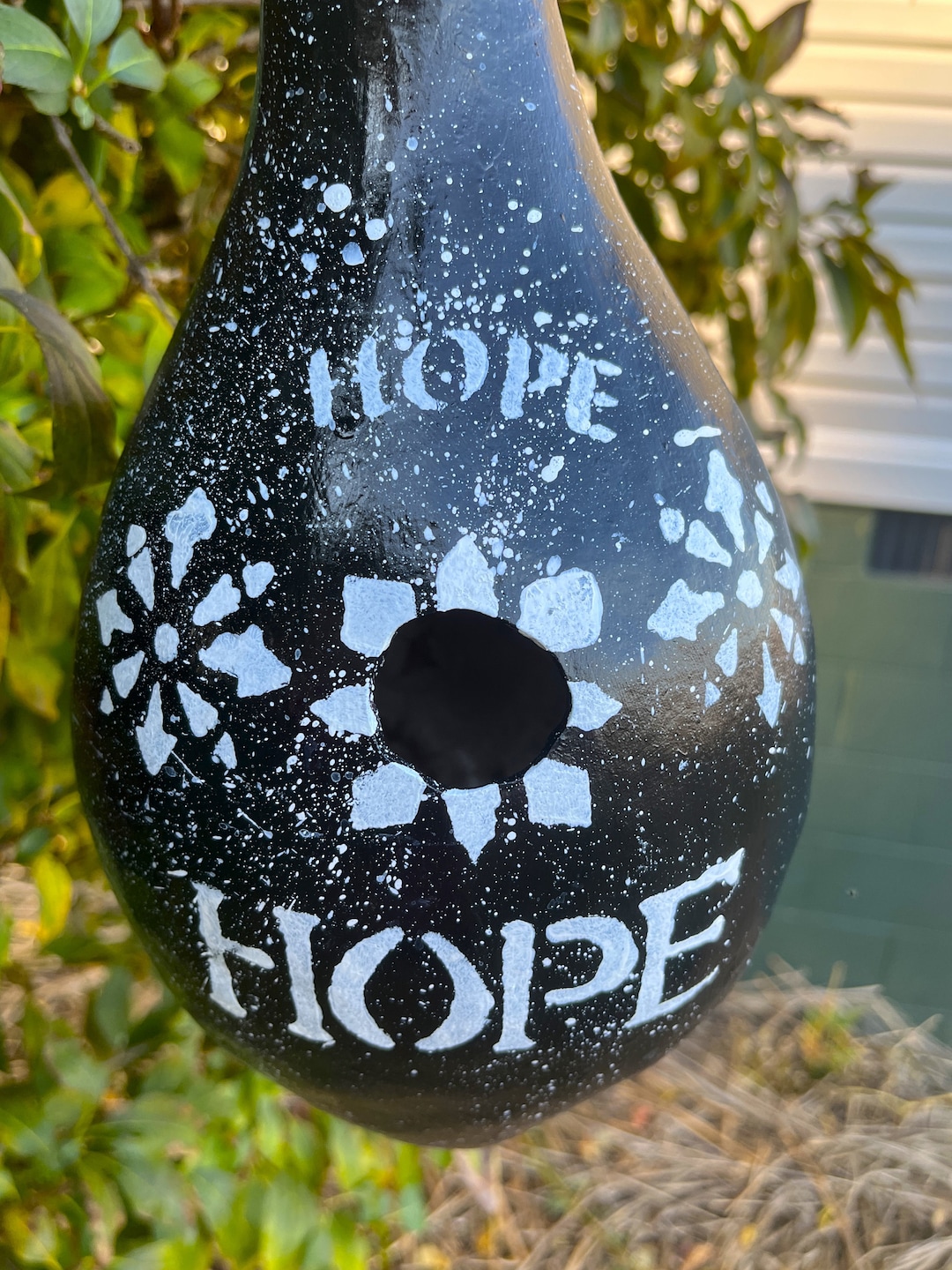 HOPE FLOATS: Handpainted Gourd Birdhouse - Etsy