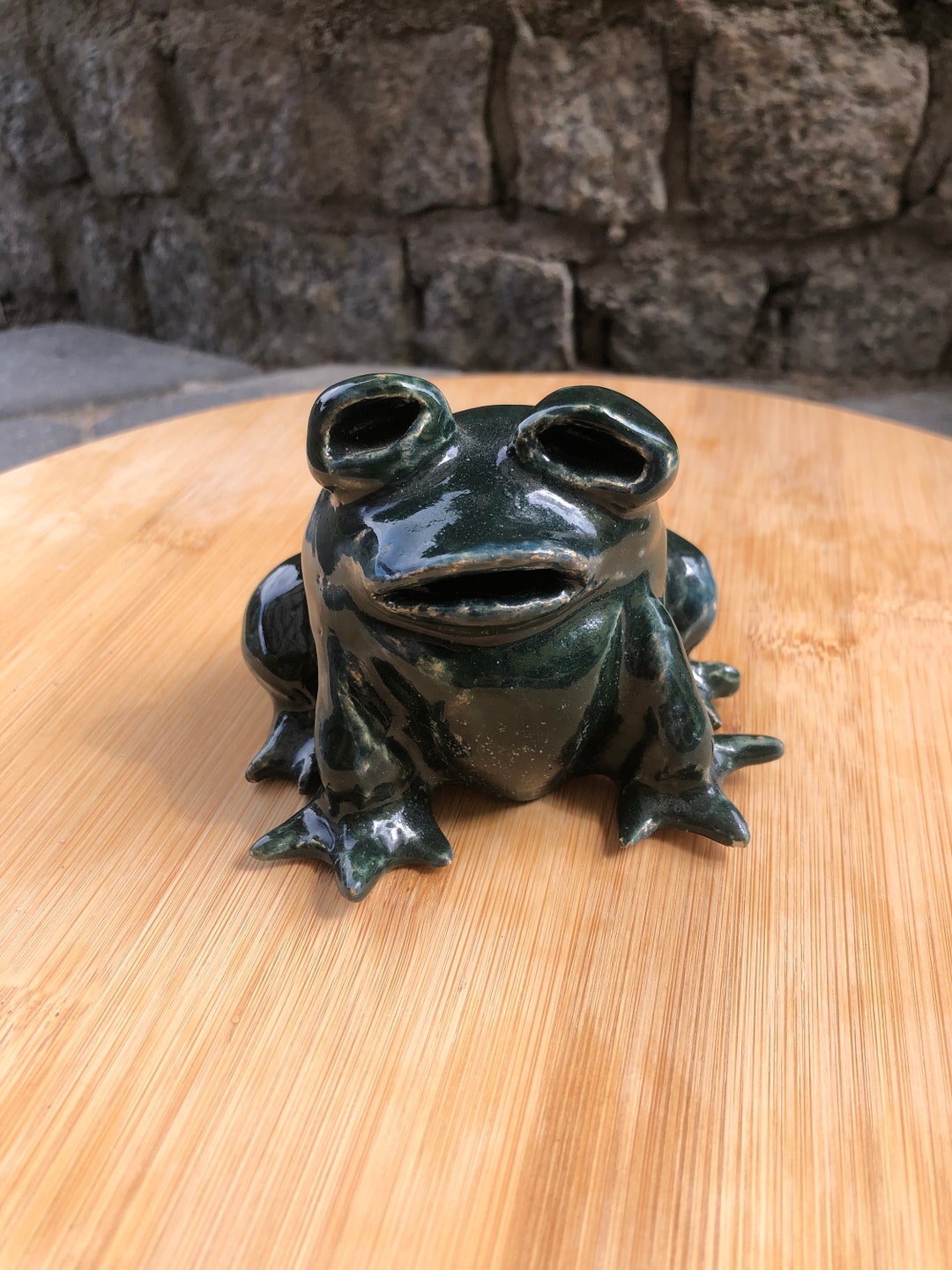 Ceramic Frog Money Box, Ceramic Sculpture Art, Frog Statue, Ceramic ...