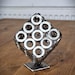 Unique Sculpture of a Cube Made Using Stainless Steel Washers Welded ...