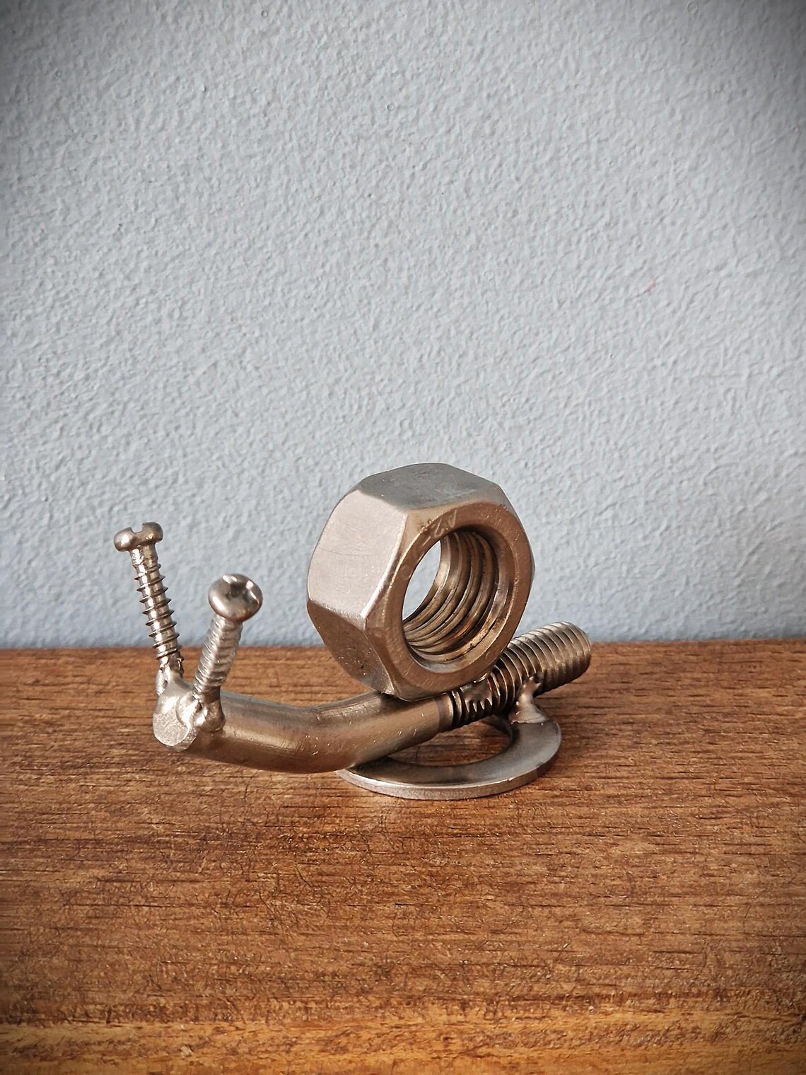 Handcrafted Steel Sculpture of A Snail Made Using Nuts and Bolts Weld ...