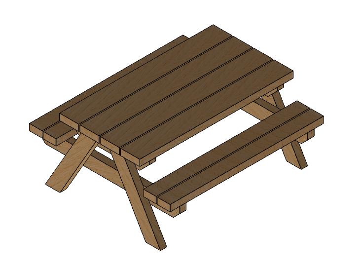 DIY Kid's Picnic Table Plans, Build Children's Outdoor Table, Small ...