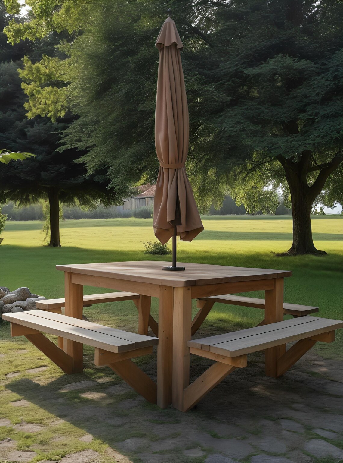 Picnic Table Plans,garden Table Plans, Easy to Build Plans,diy Picnic ...