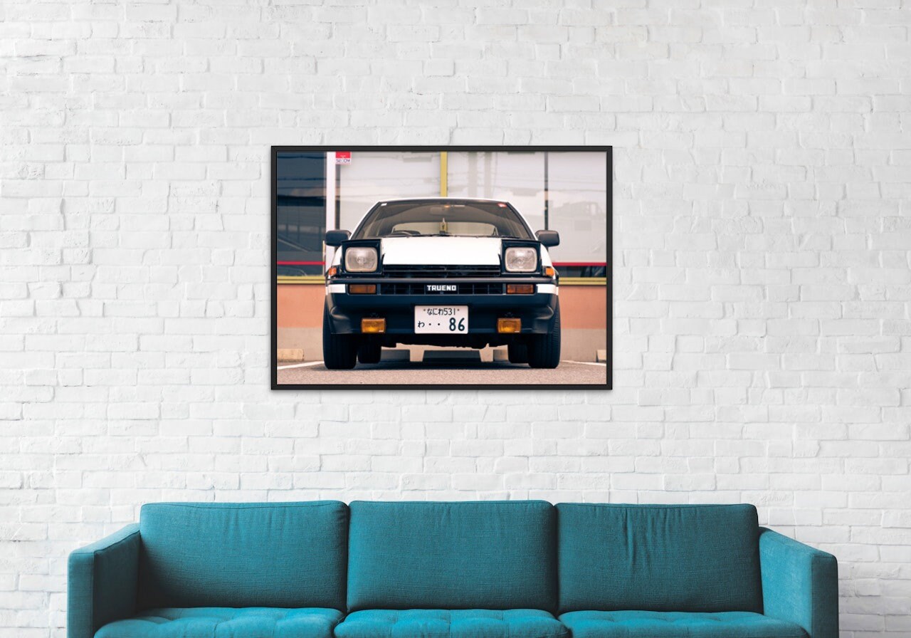 Toyota AE86 Trueno, Initial D, Sprinter, JDM Print, JDM Poster ...