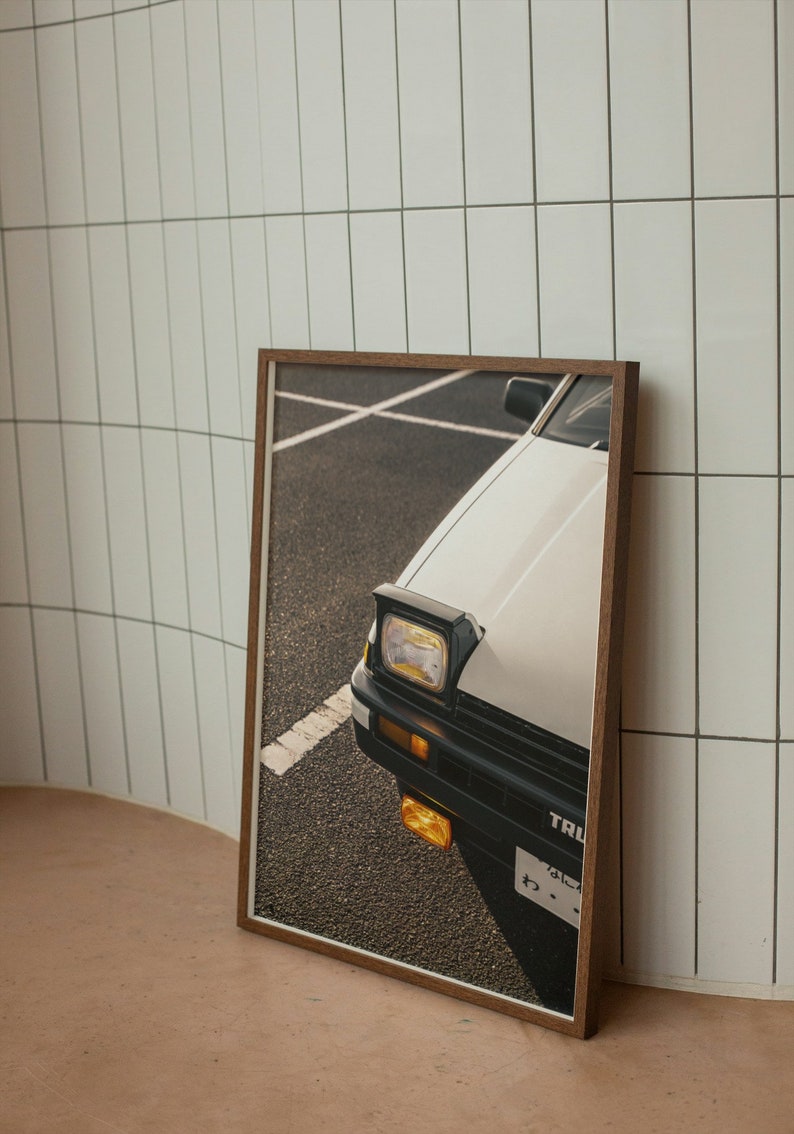 Toyota AE86 Trueno, Initial D, Sprinter, JDM Car, JDM Poster, Car ...