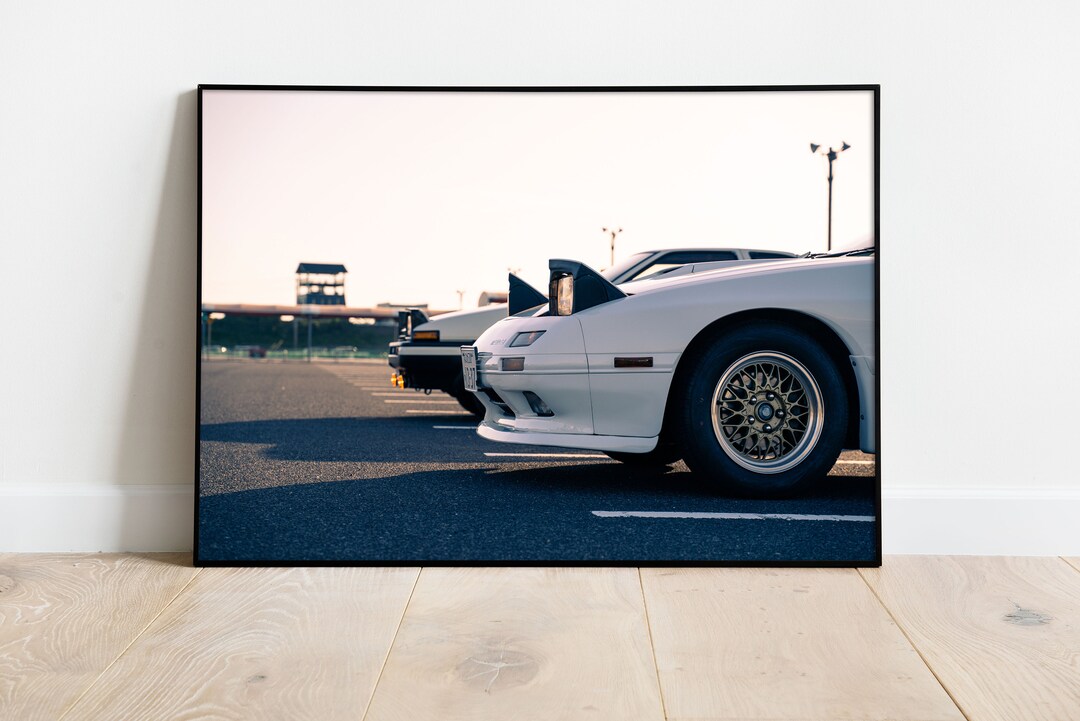 JDM Cars Print, Mazda RX7 FC, Toyota AE86 Trueno, JDM Poster, Car ...