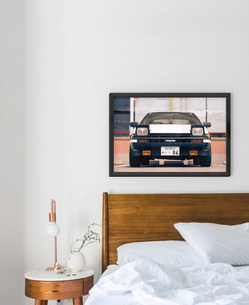 Toyota AE86 Trueno, Initial D, Sprinter, JDM Print, JDM Poster ...