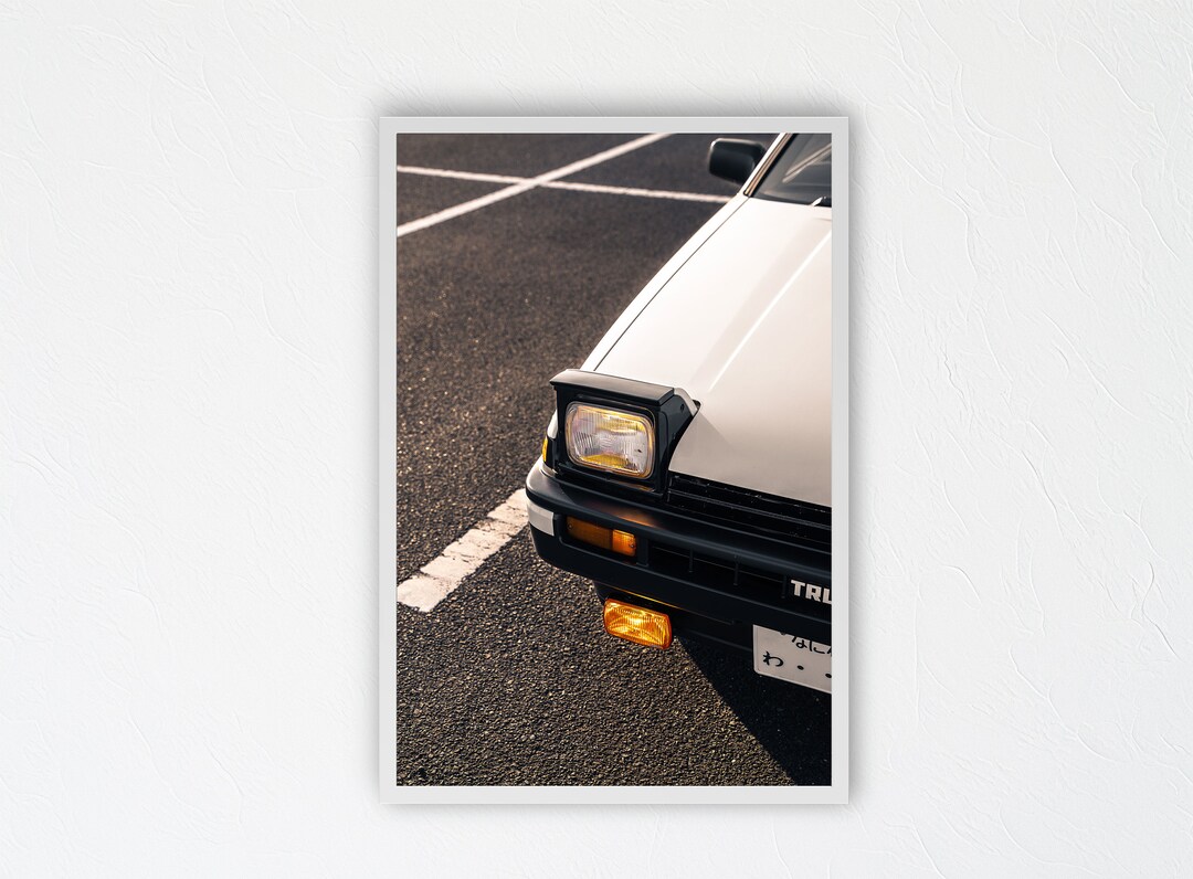 Toyota AE86 Trueno, Initial D, Sprinter, JDM Car, JDM Poster, Car ...