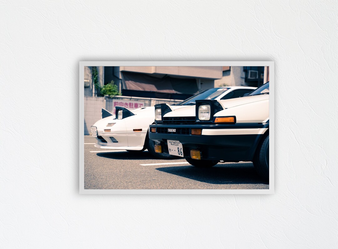 JDM Cars Print, Mazda RX7 FC, Toyota AE86 Trueno, JDM Poster, Car Print ...