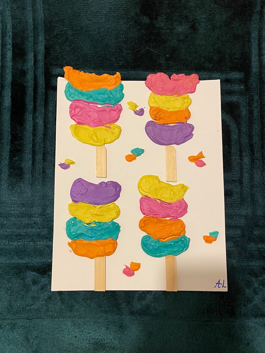 Sculpture Painting, 3D Painting, Multicolored Eskimo Painting, Clay ...