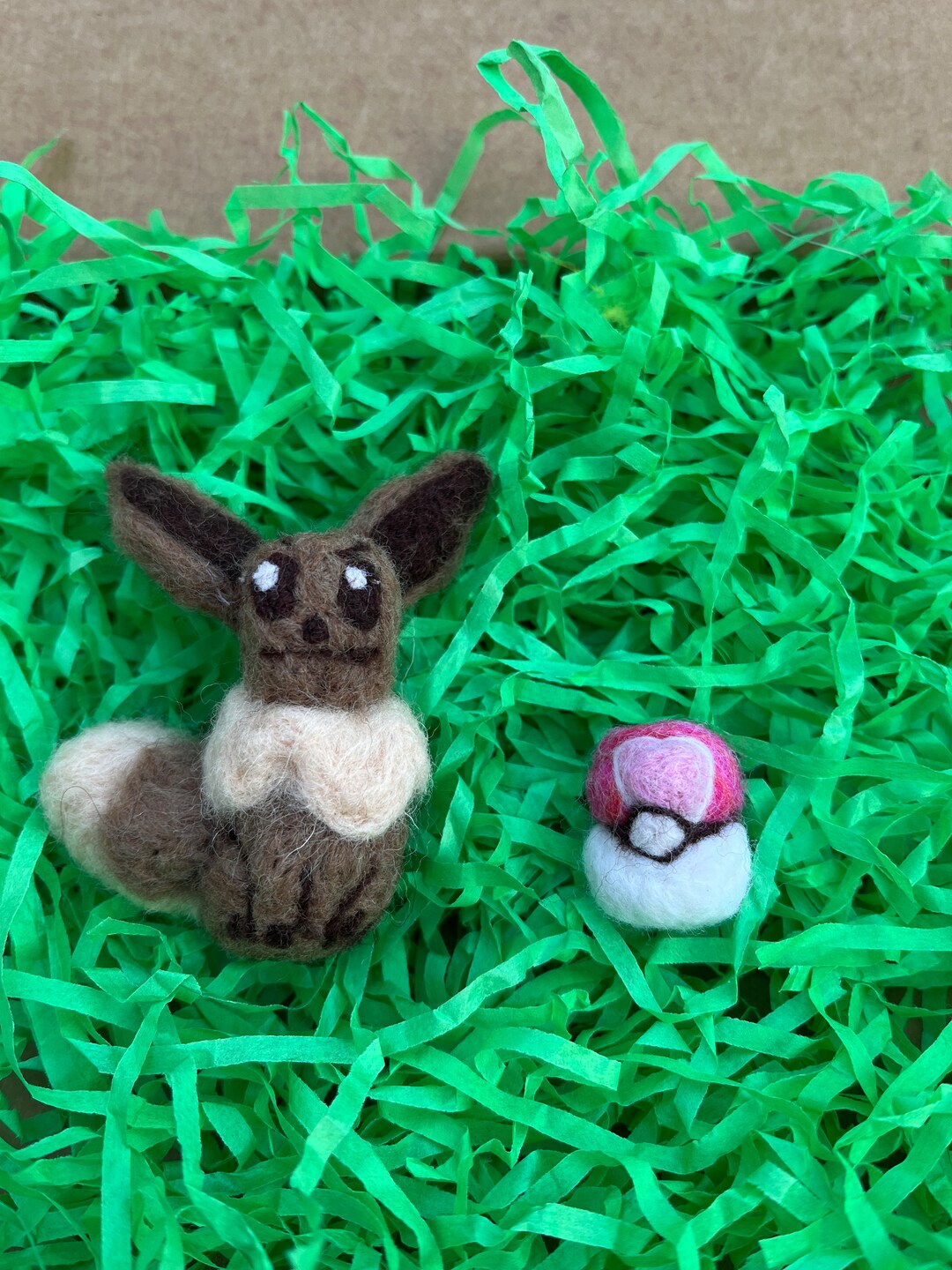 Hand Felted Pokemon Figures With Pokeballs - Etsy