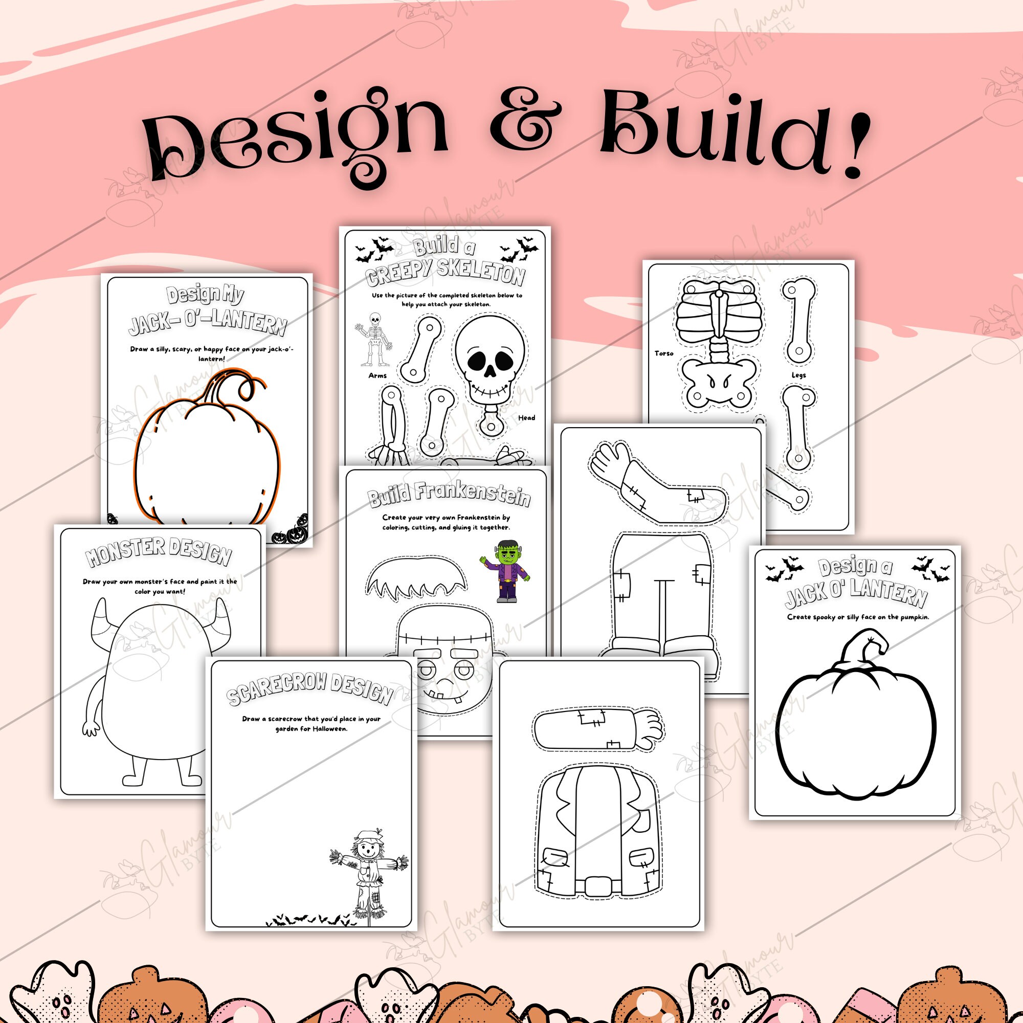 48 Printable Kids Halloween Activities, Halloween Spooky Activity ...