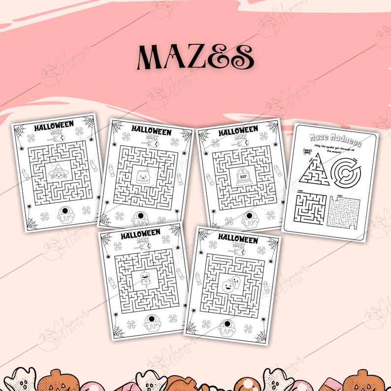 48 Printable Kids Halloween Activities, Halloween Spooky Activity ...