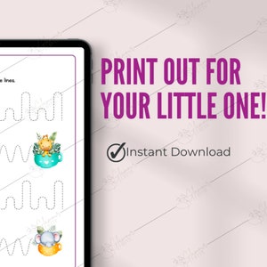 55 Preschool Line Tracing Worksheets Bundle Lines Trace Pages Printable ...