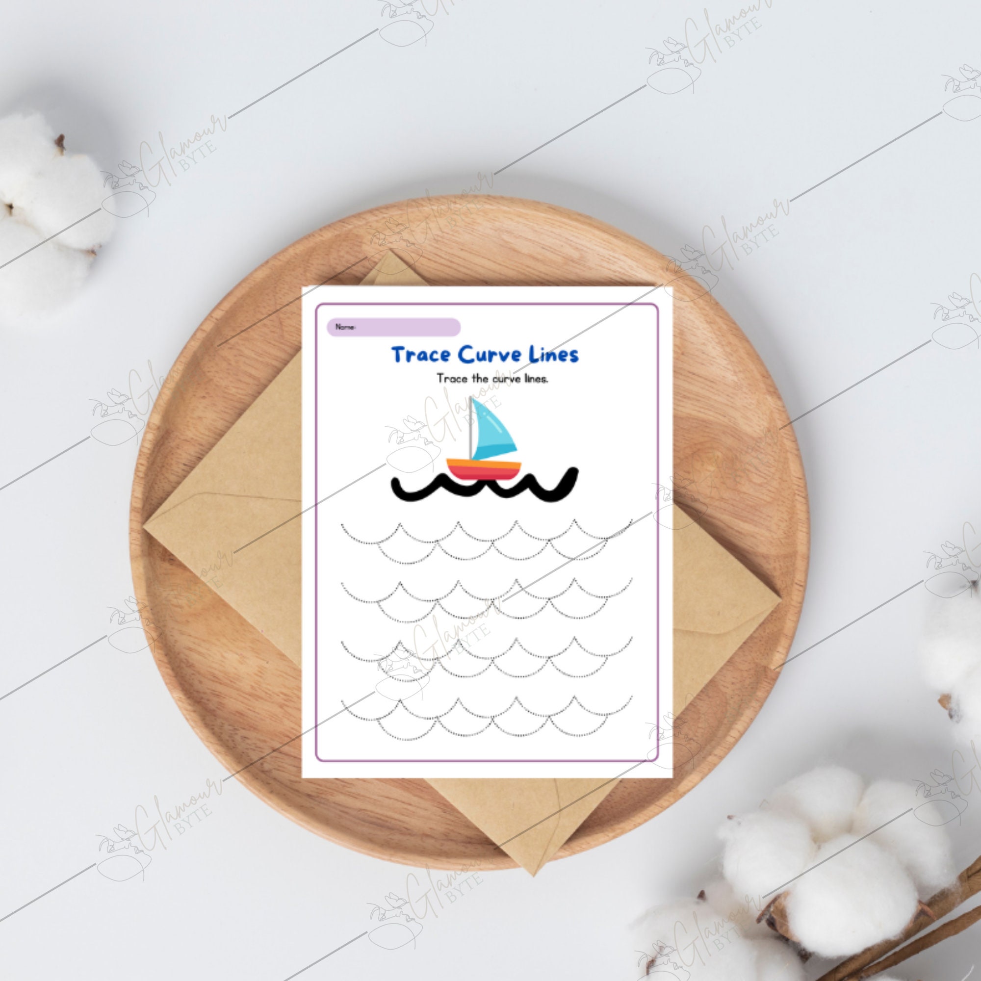 55 Preschool Line Tracing Worksheets Bundle Lines Trace Pages Printable ...