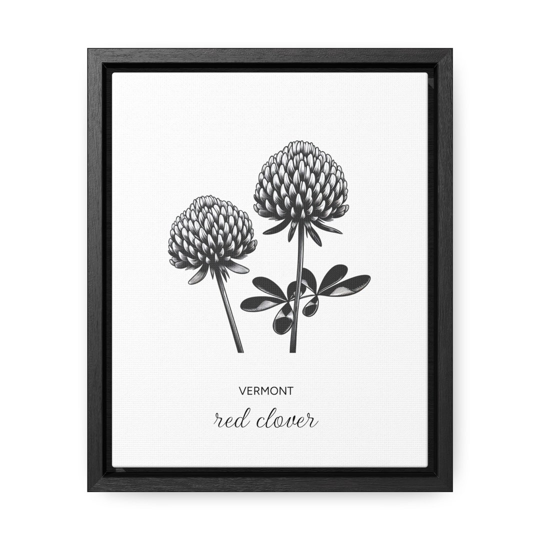 Vermont Red Clover State Flower Canvas Framed - Etsy