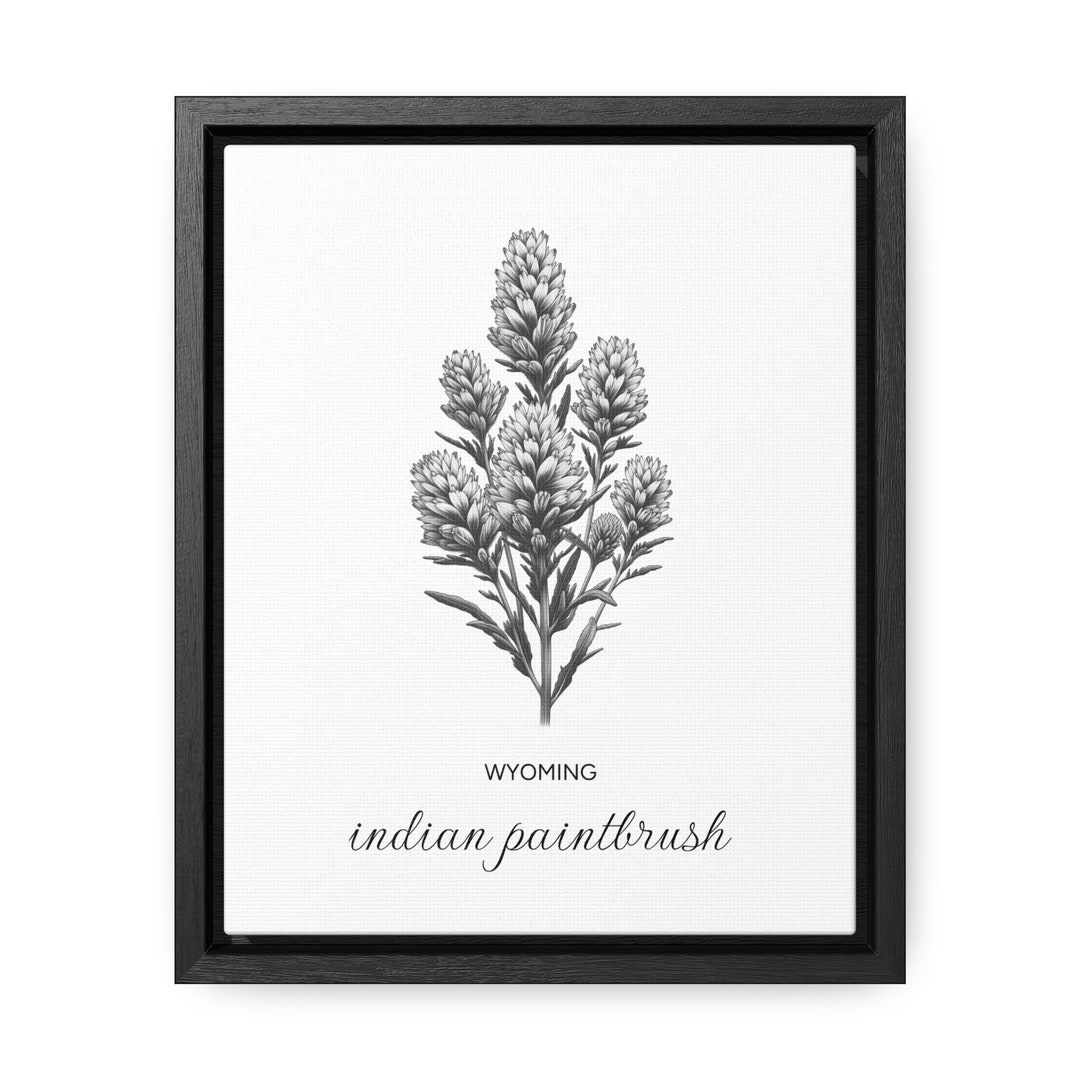 Wyoming Indian Paintbrush State Flower Canvas Framed - Etsy