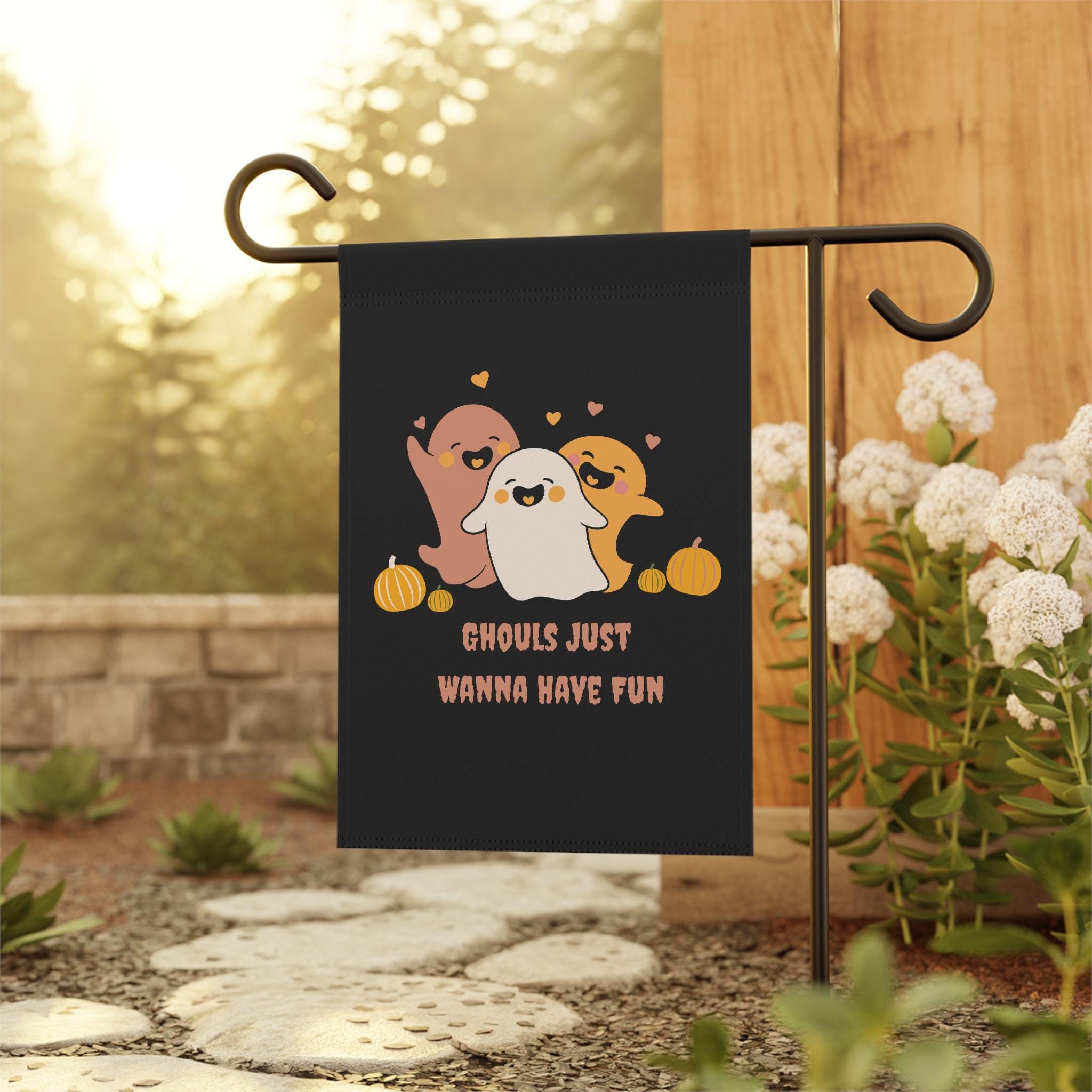 Ghouls Just Wanna Have Fun, Cute Halloween, Fall Autumn, Garden & House ...