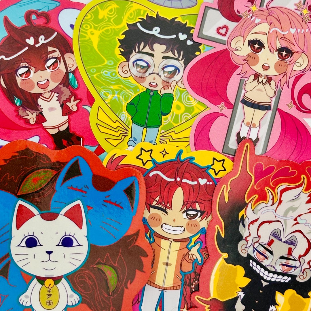 DDD Sticker Set | Vinyl Laminate Gloss Sticker | Journaling Anime Fans ...