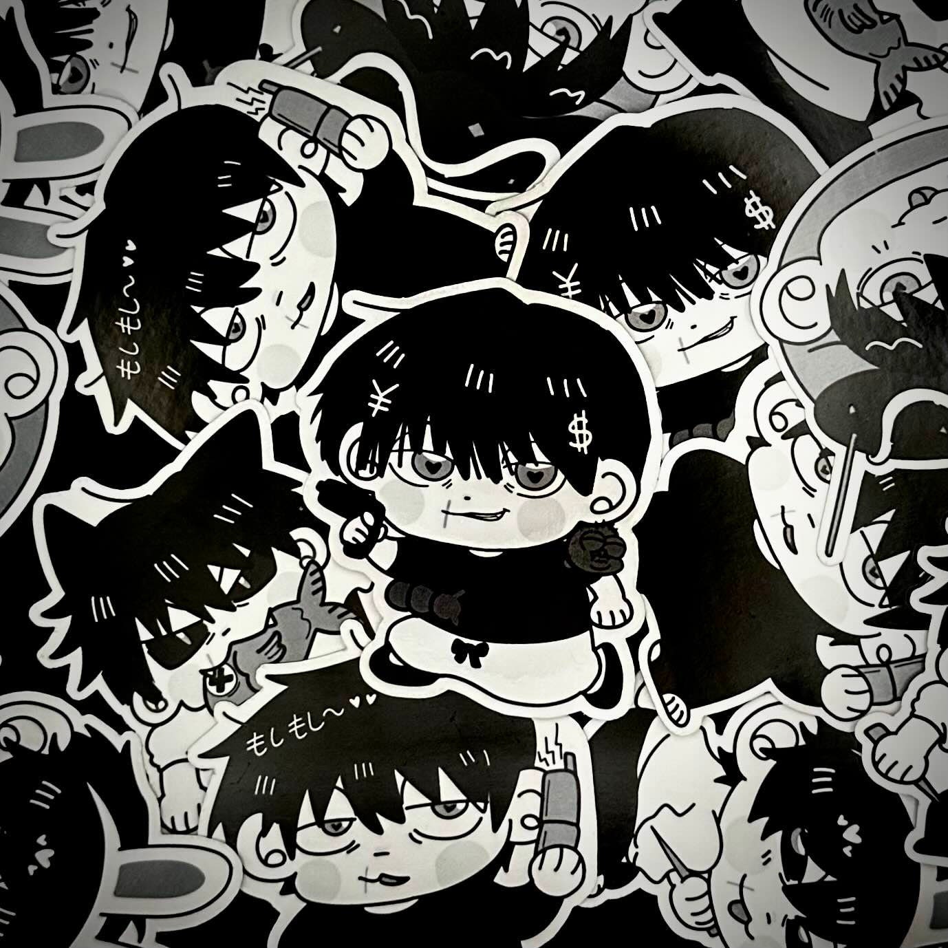 Toji Fushiguro Sticker Set Vinyl Laminate Gloss Sticker JJK Stickers ...