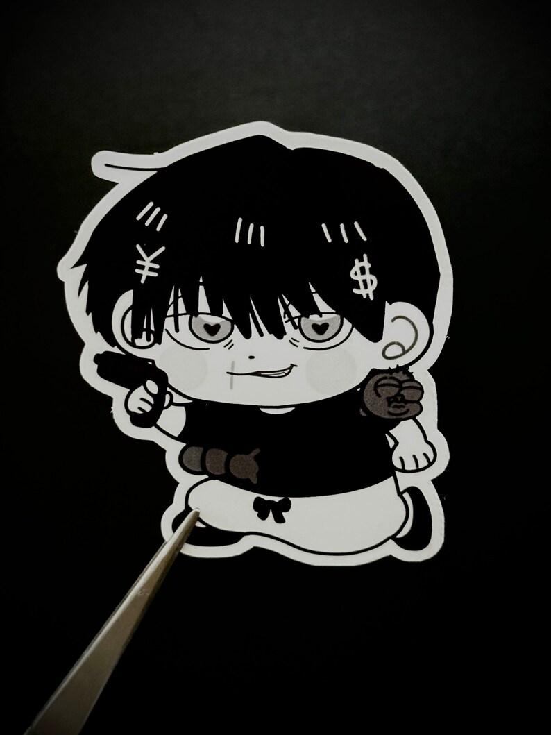 Toji Fushiguro Sticker Set Vinyl Laminate Gloss Sticker JJK Stickers ...