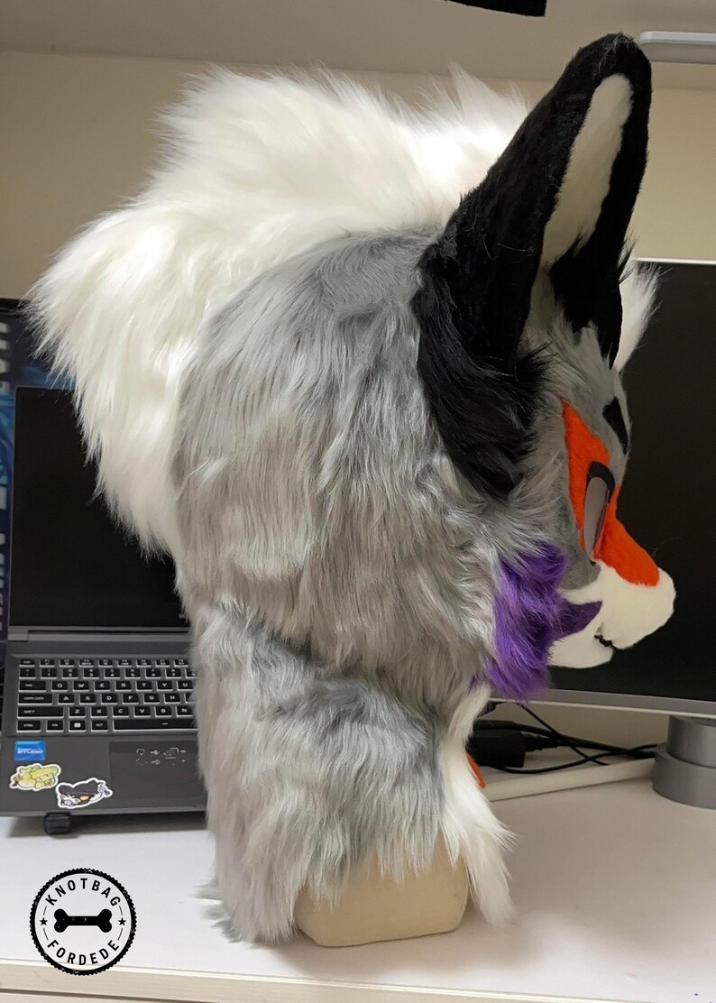 Kemono Fursuit Head, Patchwork Fursuit Head, Fursuit Head, Fursuit ...