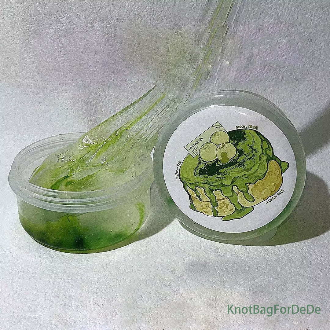 Matcha Slime, Fluffy Slime, Cute Slime, DIY Slime, Decompression Toys ...
