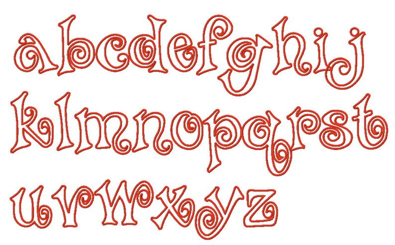 No.74 Pizazz Applique Embroidery Font 3in 4in and 5in Plus | Etsy