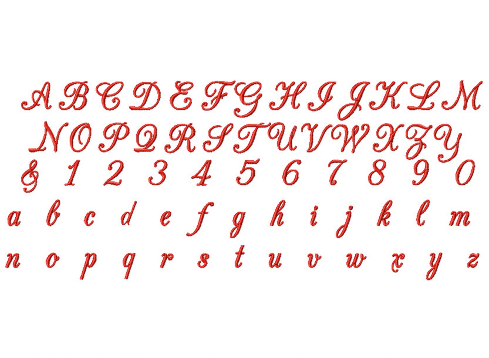 Script Monogram Embroidery Font No.304 INSTANT DOWNLOADBX - Etsy