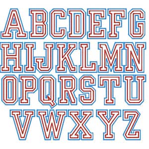 No. 20 Double Applique Monogram Font Embroidery Designs (4x4) INSTANT ...