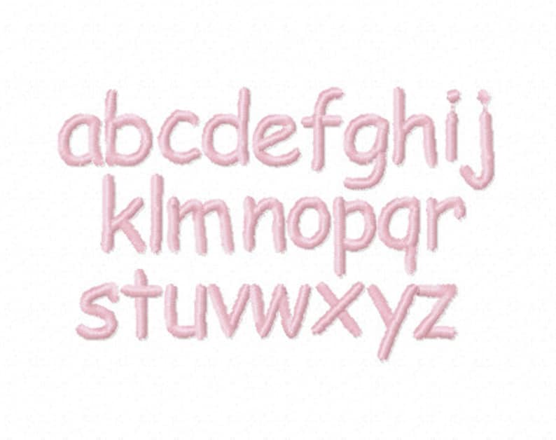 No. 34 Comic Sans Embroidery Font .15in .25in .5in 1.5in - Etsy