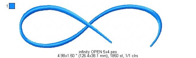 OPEN Infinity Design 4x4 5x4 5x7 8x11 Hoop Size INSTANT | Etsy