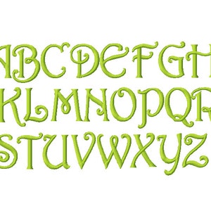 No.37 Rossetti Monogram Font Only Embroidery Alphabet 1, 1.5, 2, 2.5, 3 ...