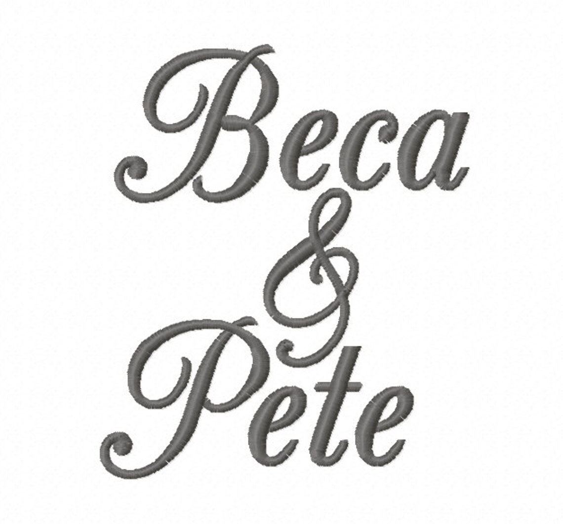 Script Monogram Embroidery Font No.304 INSTANT DOWNLOADBX - Etsy