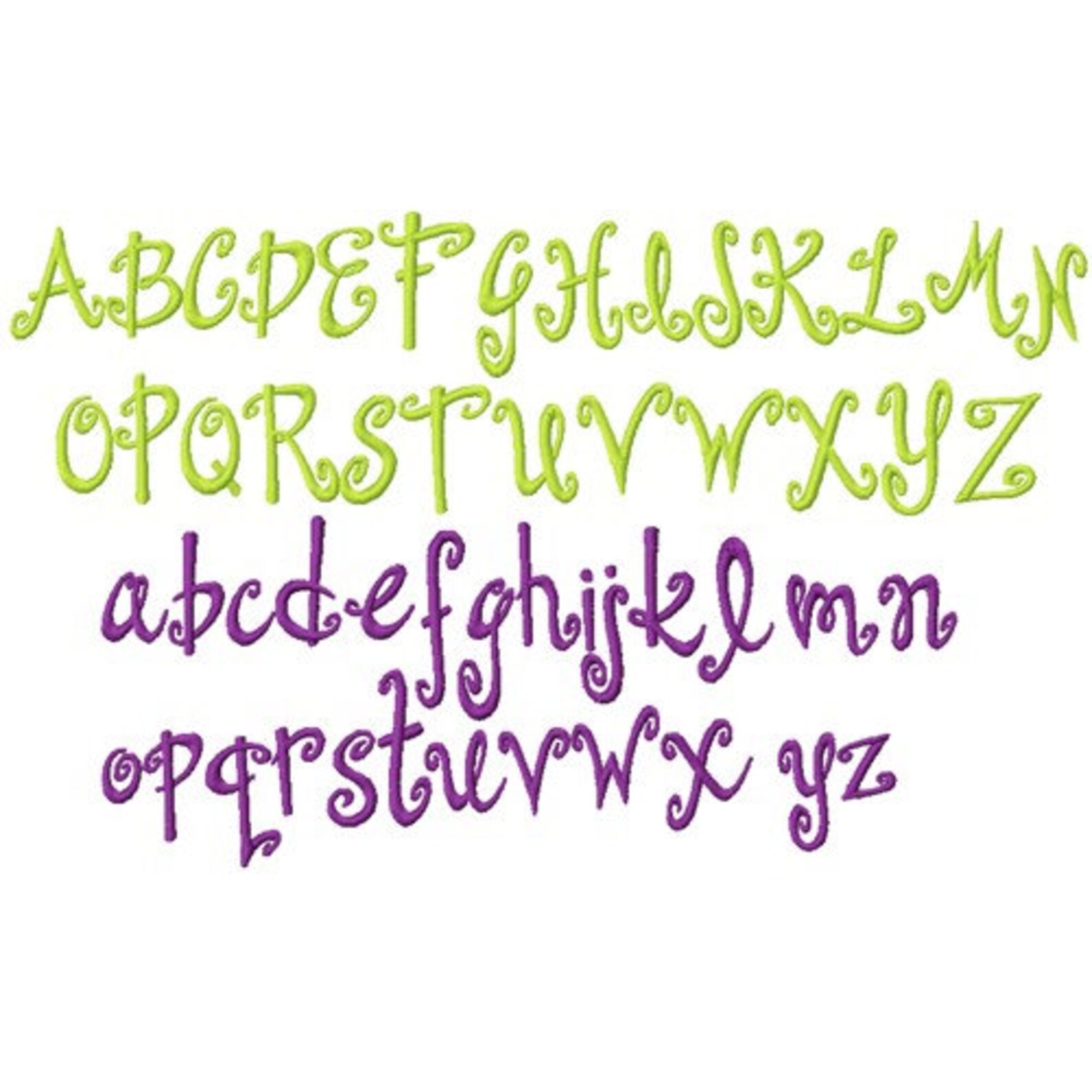 No. 30 Cute Sunny Font Font 1in 1.5in 2in 2.5in 3in and - Etsy