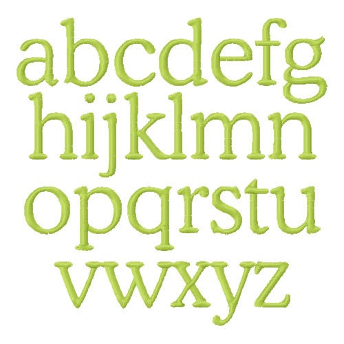 No.05 Cooper Lt. Embroidery Font (1/2in, 1in, 1.5in, 2in No.05 Cooper Lt. Embroidery Font (1/2in, 1in, 1.5in, 2in