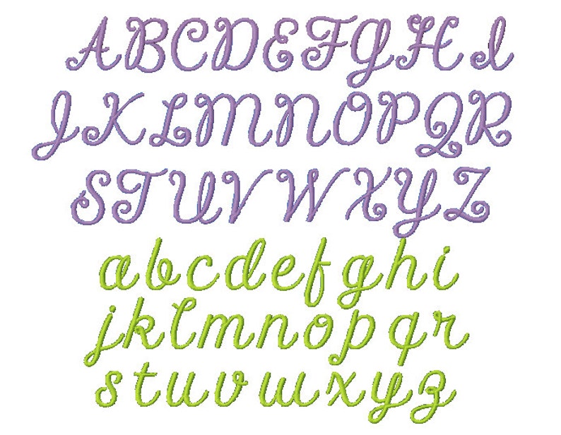 No.97 Monogram font 1in 1.5in 2in 2.5in 3in 3.5in 4in | Etsy