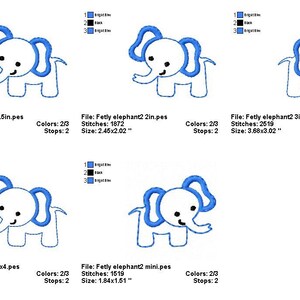 Cute Elephant Felty Design - Elephant No. 2 Felty Design - INSTANT ...