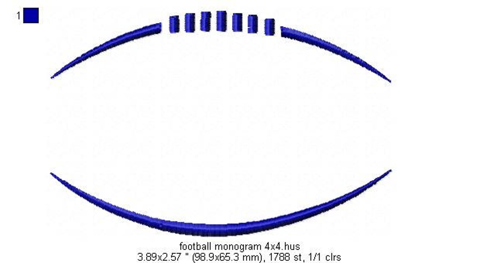 Football Stitching Frame Design 4x4 Hoop INSTANT DOWNLOAD - Etsy