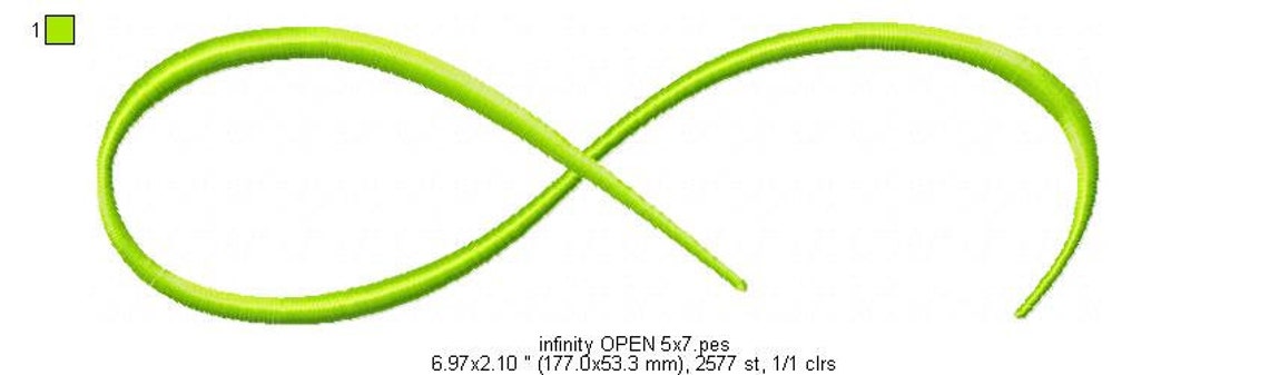 OPEN Infinity Design 4x4 5x4 5x7 8x11 Hoop Size INSTANT | Etsy