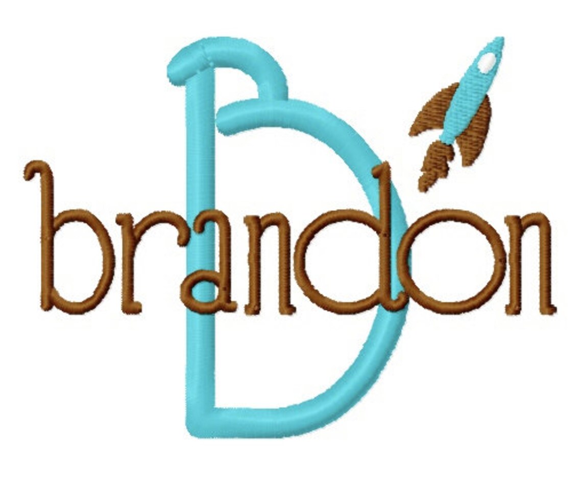 No. 27 Monogram Font Embroidery Designs 0.75 1 2 3in - Etsy